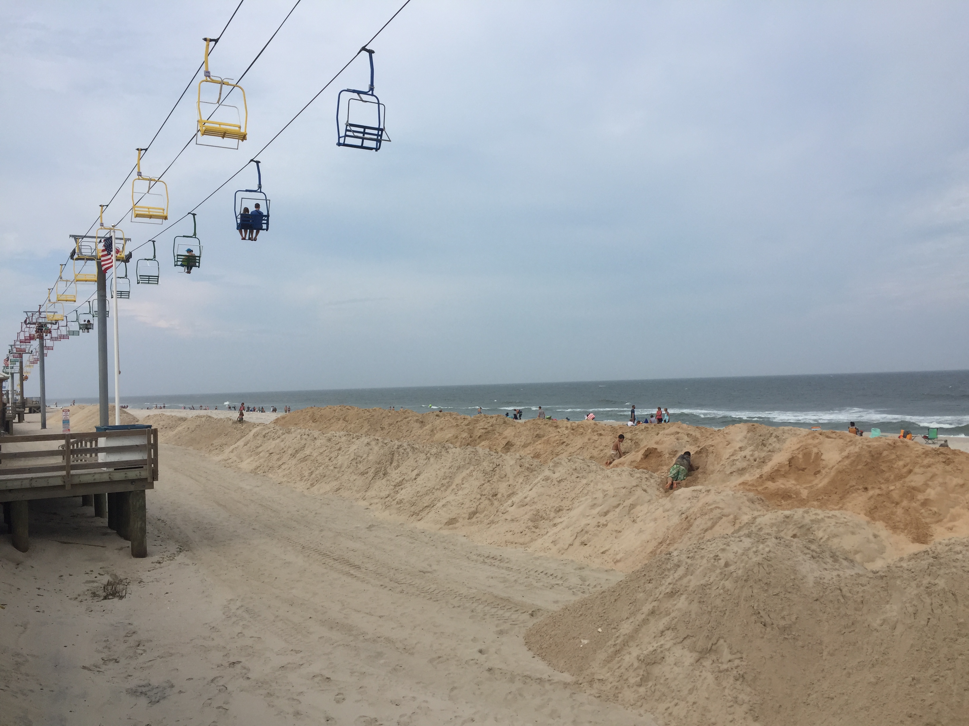 Construction of Protective Beach Berm Begins in Seaside Heights ...