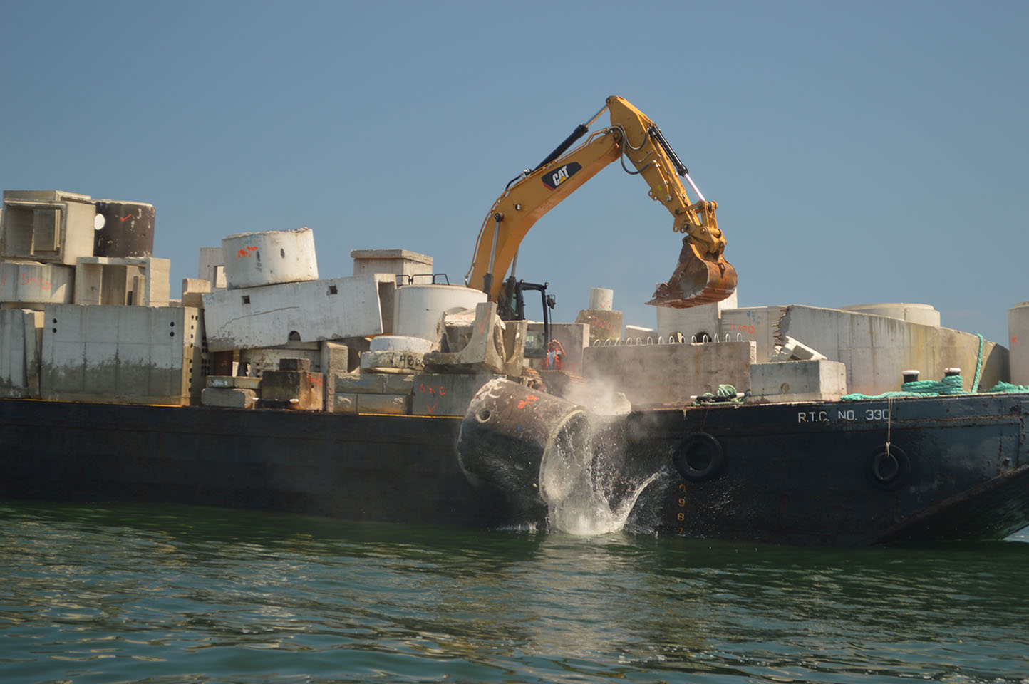 Watch: Crews Build New Artificial Reef off Point Pleasant – Lavallette ...