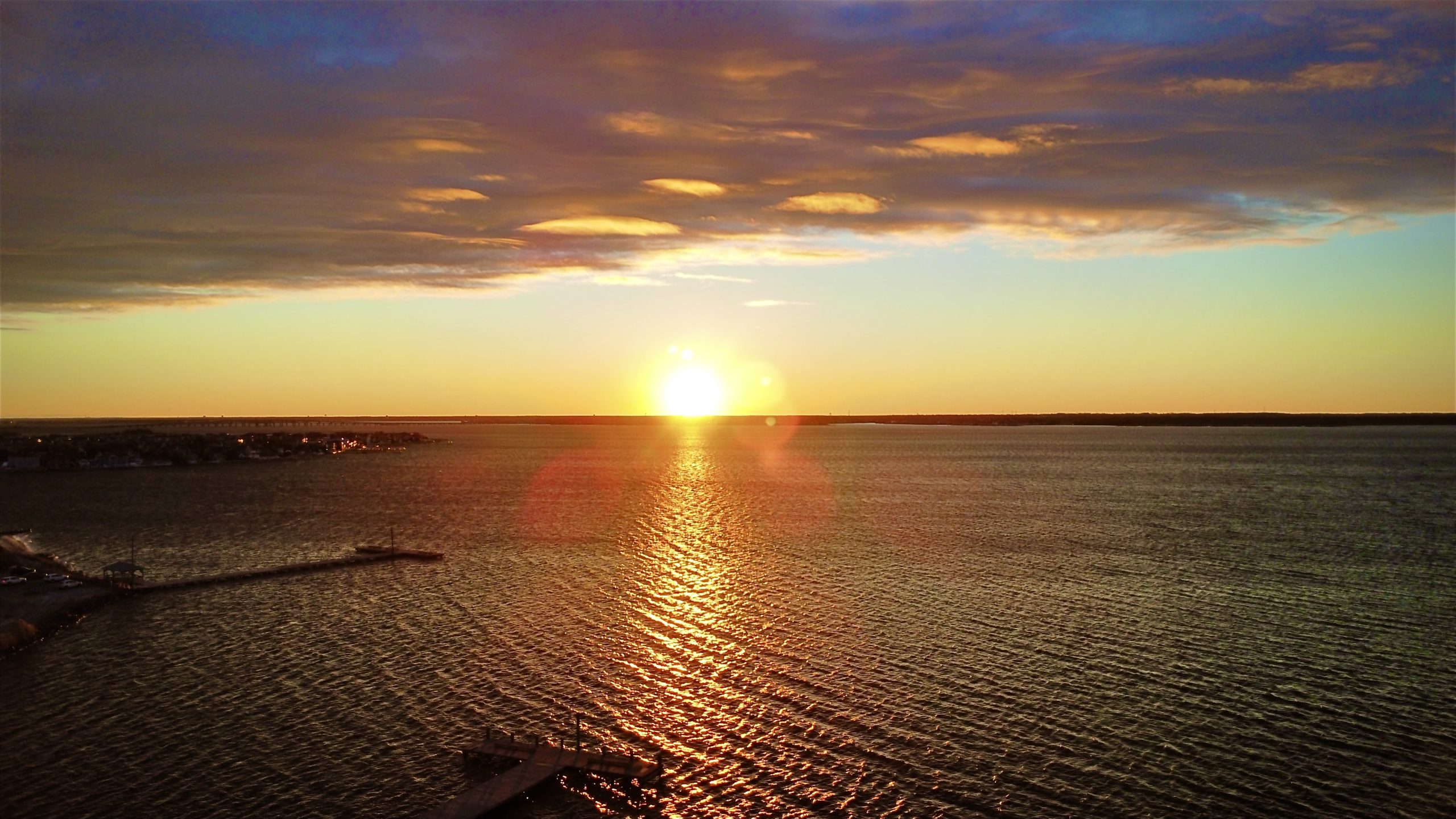 A Cold, Beautiful Bay: Powerful Sunset Portends Back-And-Forth Weather ...